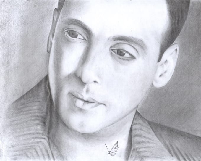 Draw a detailed pencil skech portrait drawing by Irfanwasiq | Fiverr