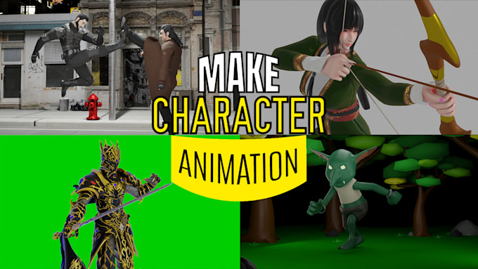 Animate 3d character animation for movie, video, ads or game by Ki ...