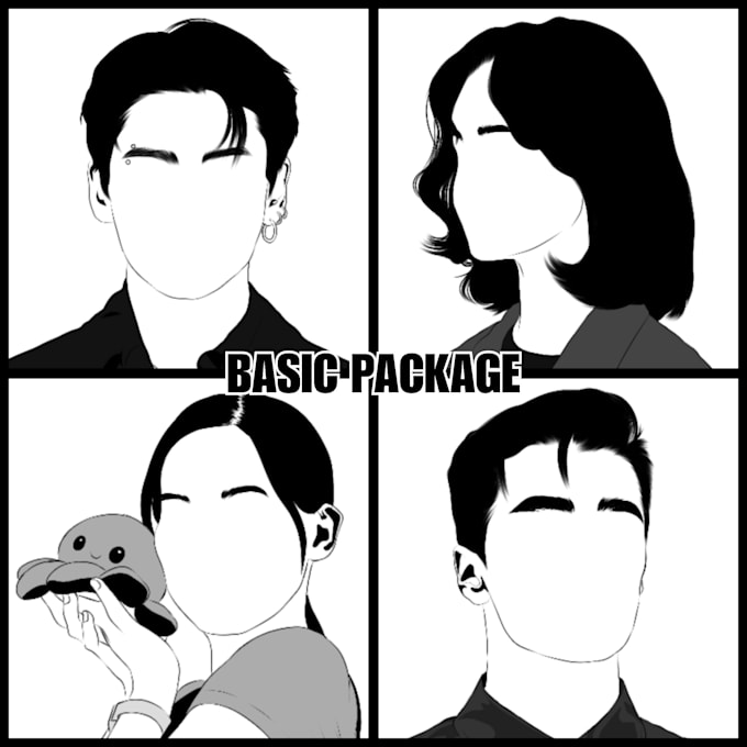 Create a faceless portrait by Bearcrumb | Fiverr