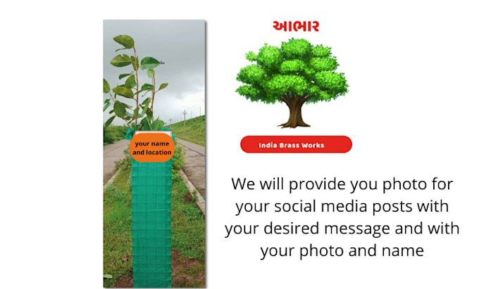 Plant and nurture 21 trees for you with your name tag in india by ...