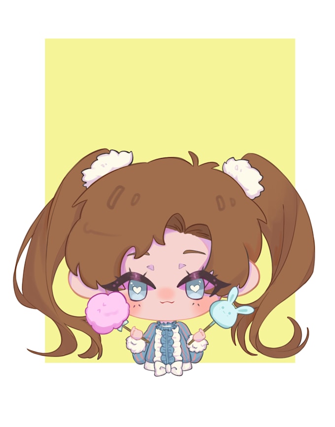 Draw chacter, oc, fan art, strong in chibi by Cielo1218 | Fiverr