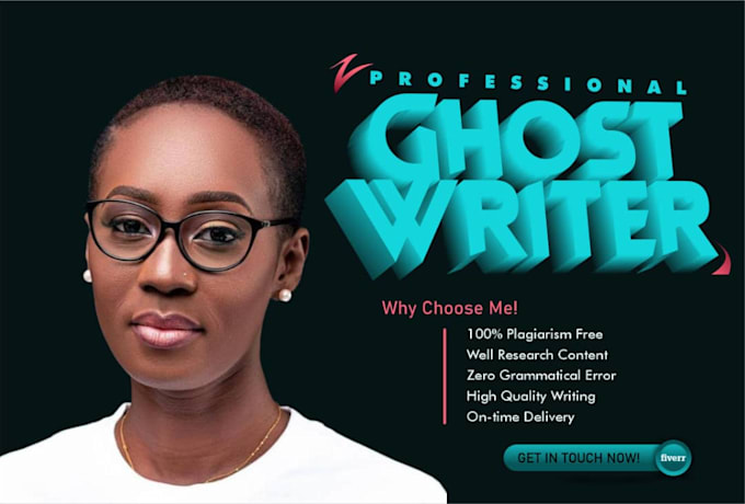 Ghostwrite 30,000 words ebook as ghost book writer, book writer and ...