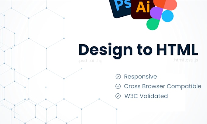 Convert psd to html by Kanuxd | Fiverr