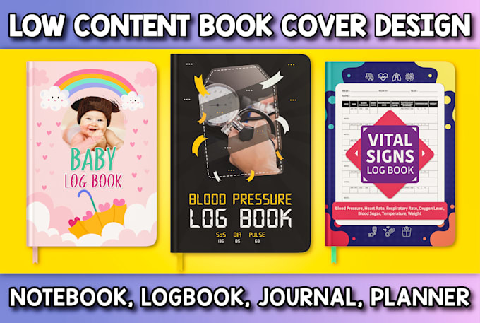 Create log book, journal, planner and notebook cover design by Mehedihasangpc | Fiverr