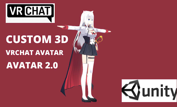 Create vrchat, vrc avatar, vrchat avatar, custom avatar for vtuber and game by Pentagram_3d | Fiverr