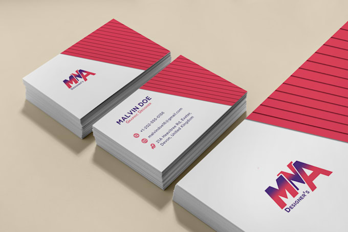 Design unique and decent business card by Munazza_alvi | Fiverr