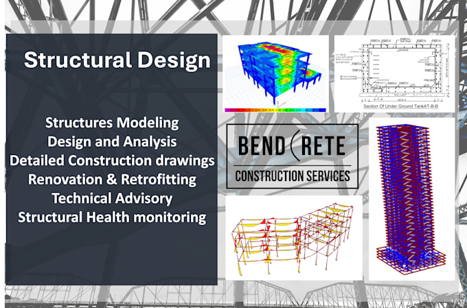 Provide civil and structural engineering solutions of steel, concrete, timber by Bendcrete | Fiverr