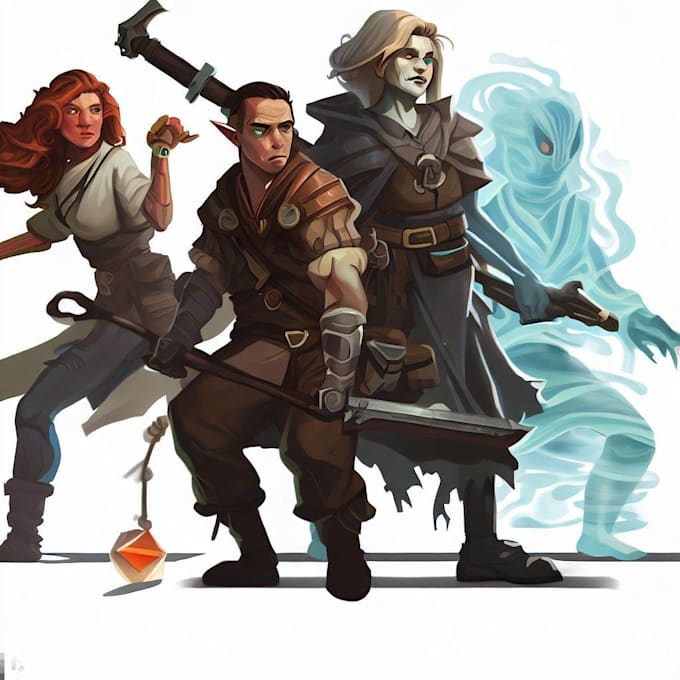 Create dnd character illustrations by Liamllemann | Fiverr