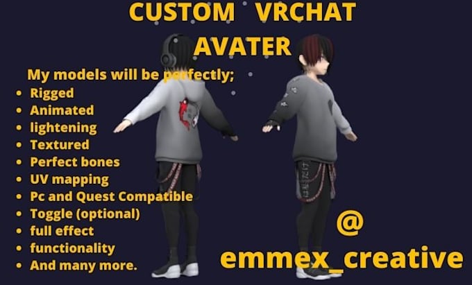 Create A Custom Vrchat Avater For You And Vrchat D Model Anime My Xxx