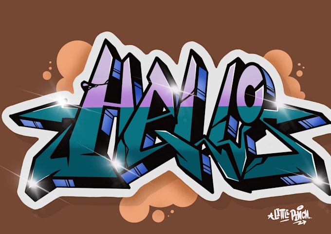 Make digital graffiti wildstyle for your brand name by Littlepinchart ...