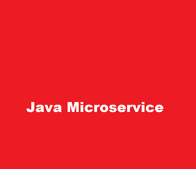 Create java microservices for you by Mohammedwaris | Fiverr