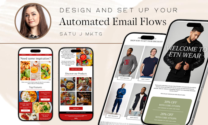 Design and set up your automated email flow by Satu_j_mktg | Fiverr
