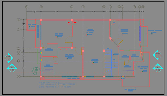 Draw, redraw 2d architectural floor plan, blueprint autocad by ...
