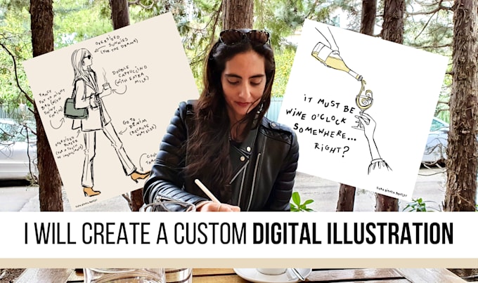 Create a custom digital illustration by Sarabiancaben | Fiverr