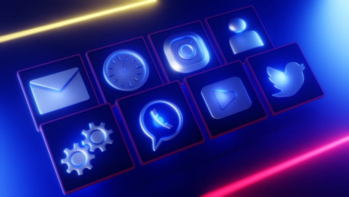 Design 3d icons as web icon or app icon for you by Mousemade | Fiverr