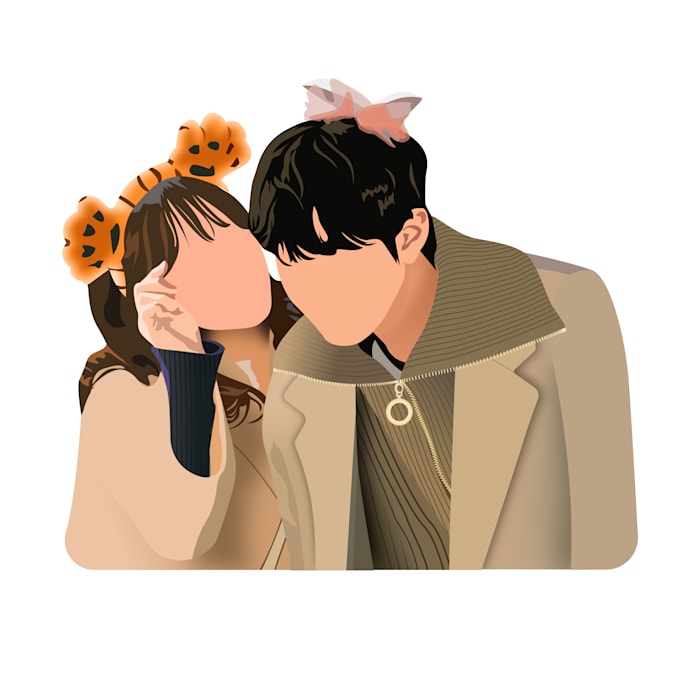 Draw a cute minimalist illustration based on your photo by Neldesign ...