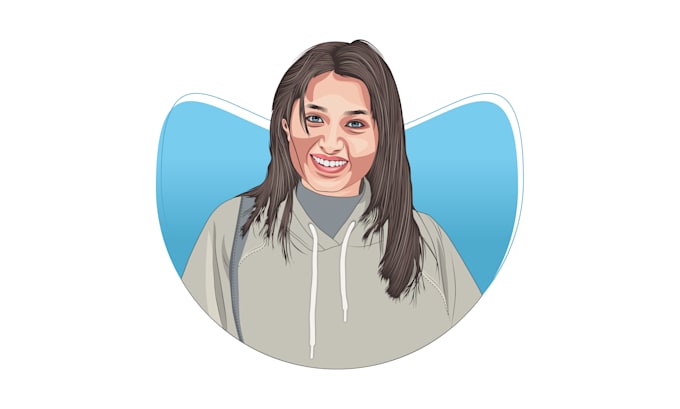 Draw your realistic vector portrait, avatar, illustration by ...