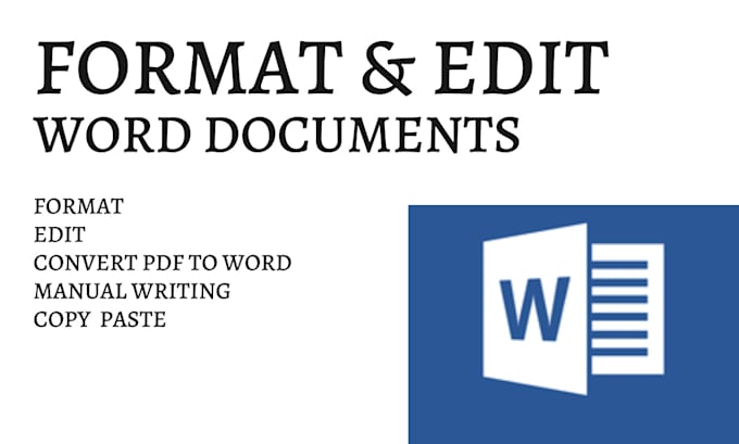 Type, format and redesign word document by Zahidmahmood202 | Fiverr