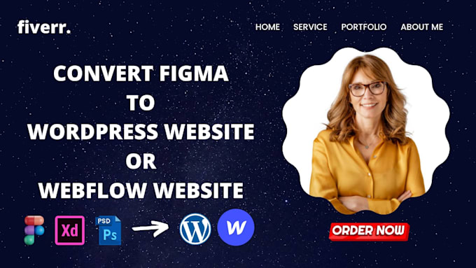 Convert figma to wordpress, xd, psd to wordpress, figma to webflow ...