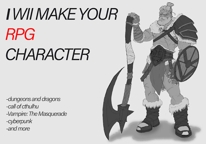 Create your rpg character design by Tonnzziinn | Fiverr