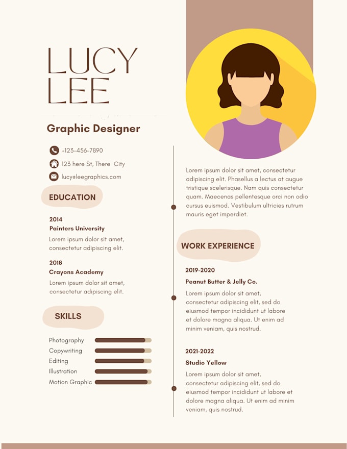 Create a beautifully designed resume to reflect your best qualities by ...