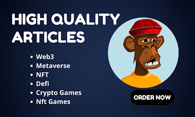 Write crypto blogs, nft, metaverse, web3, blockchain article by ...