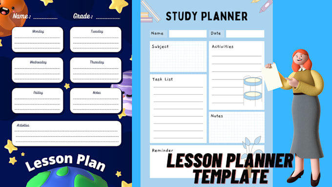 Make professionally design lesson plan template for you by Haniaq | Fiverr