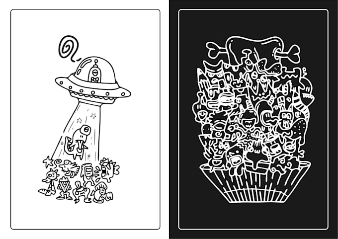 Create minimalist doodle art illustration by Studio_doodle | Fiverr