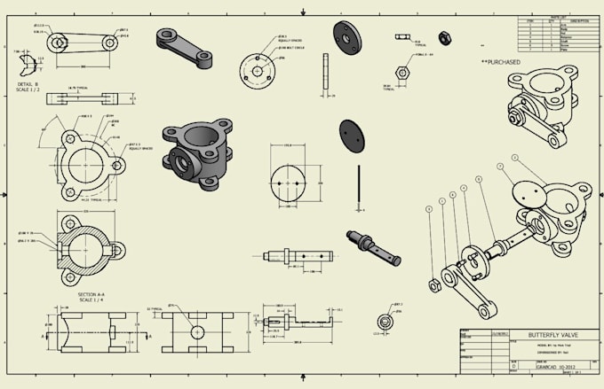 Make 3d models and 2d drawings using solidworks by Engr_bisma | Fiverr