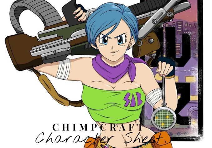 Draw 2d character reference sheet, anime furry character design, oc ...