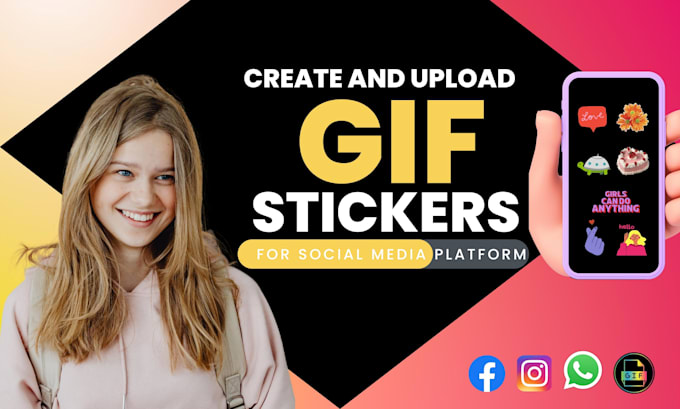 Create custom animated gif stickers for giphy and instagram by Lens ...