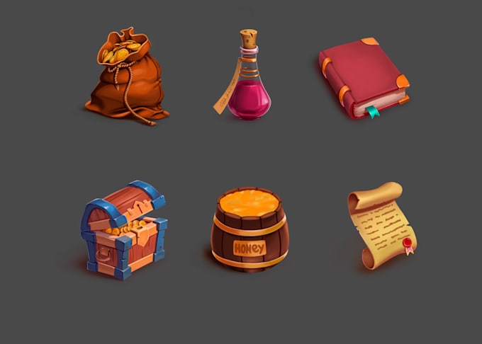 2d casual game props by Andreymazurenko | Fiverr