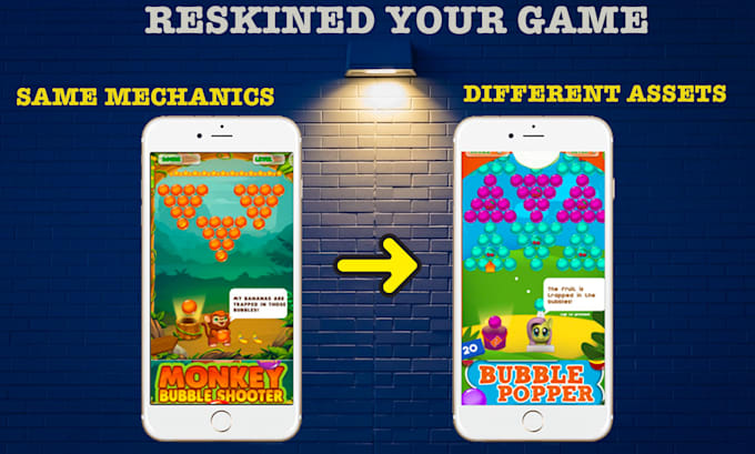 Create, reskin or add features in unity 2d, 3d mobile game by Syed_haseeb47 | Fiverr