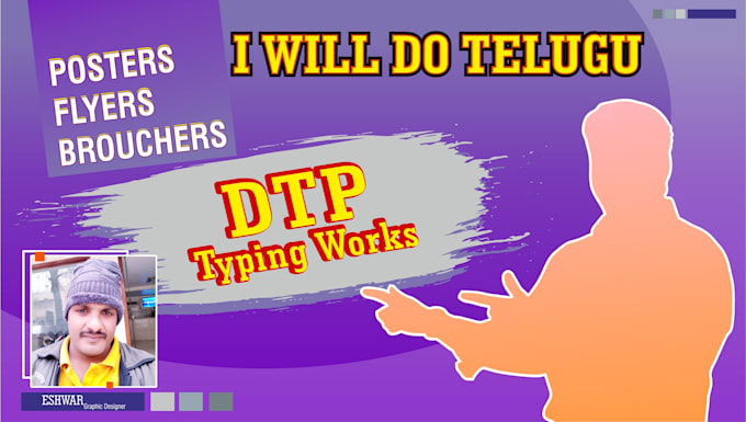 Do telugu typing dtp translate by Dodlaeshwar | Fiverr