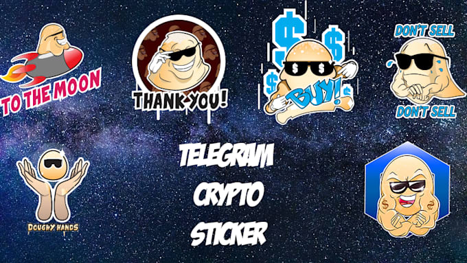 Create telegram stickers package by Markomiljojkovi | Fiverr