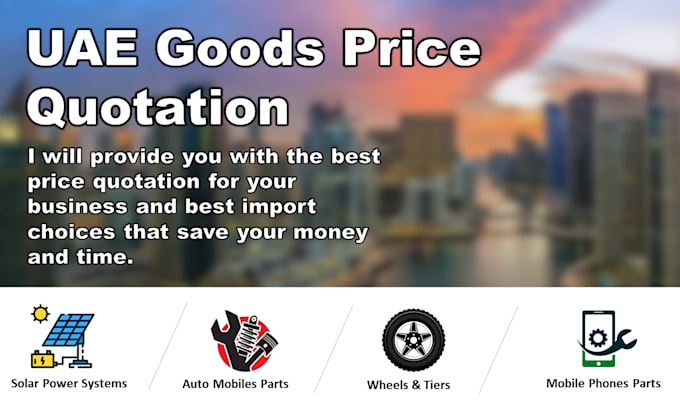 Provide a price quotation from wholesaler in united arab emirates by ...