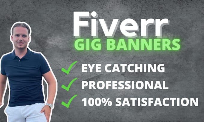 Design banners for your fiverr gig fast and professional by Martijn ...