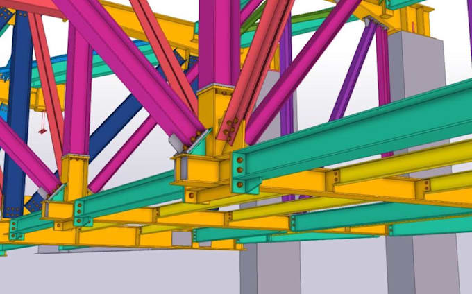 Design and detail all different types of steel structures by tekla and ...