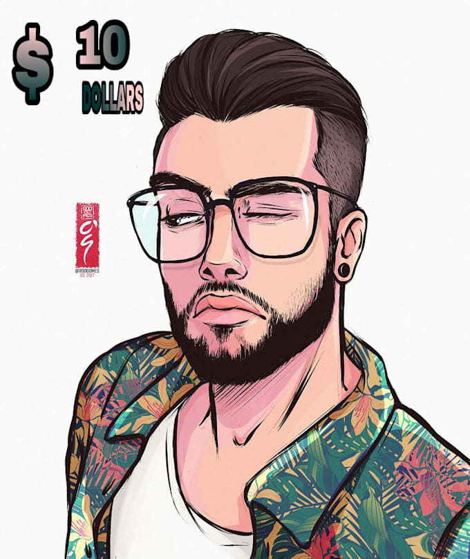 Avatar cartoon face portrait by Ramziyahi17 | Fiverr