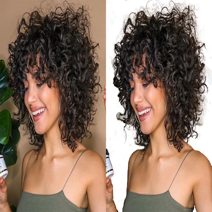 Remove and cut hair from your picture by Achraf2004 | Fiverr