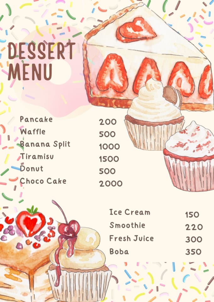 Design professional and eye catchy restaurant menu urgently by ...