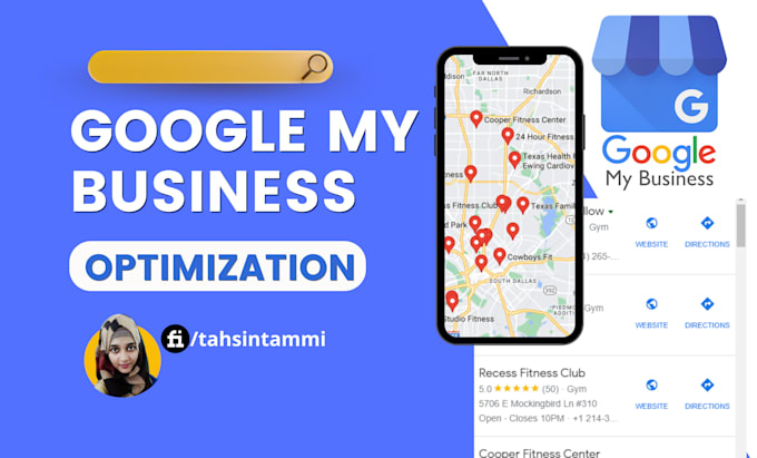 Setup google my business profile, gmb optimization, listing for gmb top ranking by Tahsintammi ...
