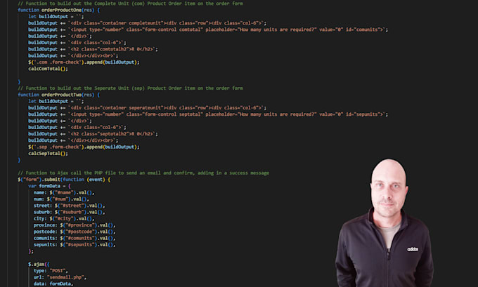 Write A Javascript Function Using Jquery By Justinthorpe814 Fiverr