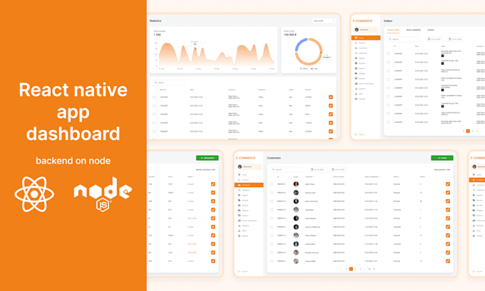 Do react native app dashboard on react backend on node by Alexeyf | Fiverr