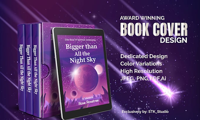 Design book cover and ebook cover with back and spine by Stk_studio ...