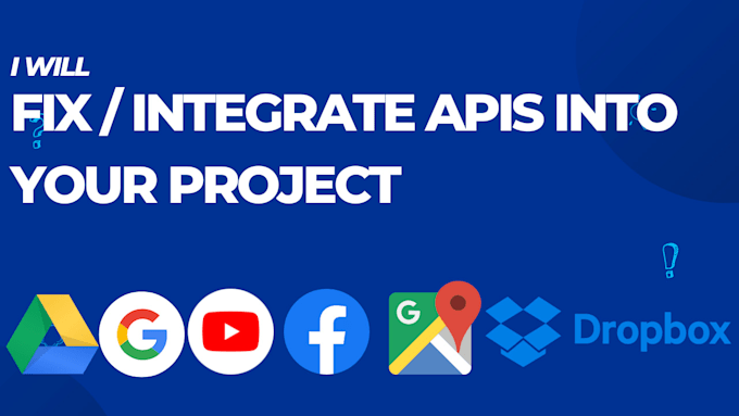 Fix and integrate your existing apis by Hinjor | Fiverr