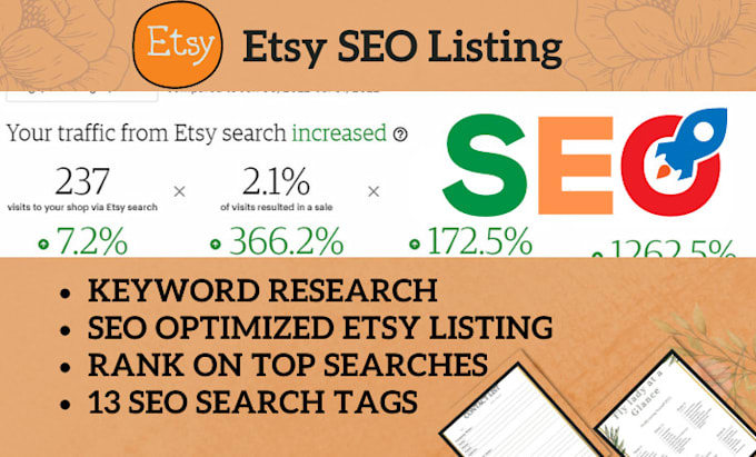 Rewrite your etsy titles and tags for seo by Hammadhassan919 | Fiverr