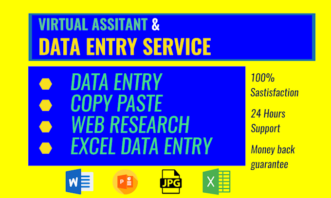 Virtual assistant, data entry, web research, data maining by Md_zia6610 ...