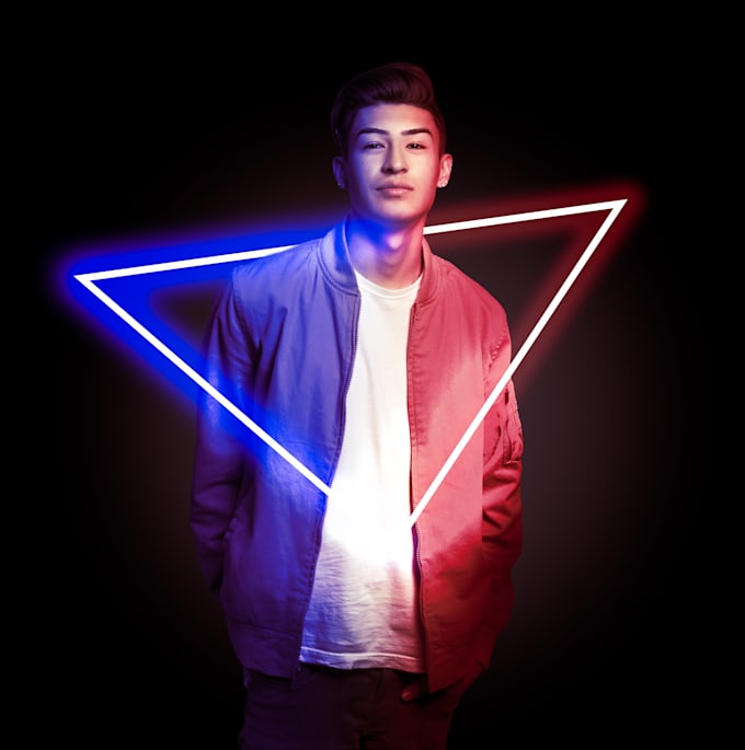 Create a glowing neon lines effect on your photo by Gemst0n3 | Fiverr
