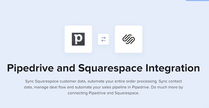 Set up pipedrive and integrate with squarespace or shopify by Business_titans | Fiverr